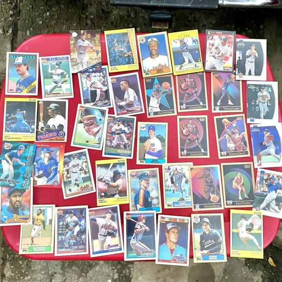 Toys | Stack Of 155 Vintage Baseball Cards 7 Basketball Cards | Poshmark